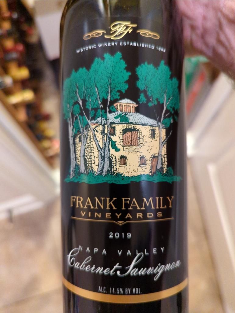 2019 Frank Family Vineyards Cabernet Sauvignon Calistoga, USA ...
