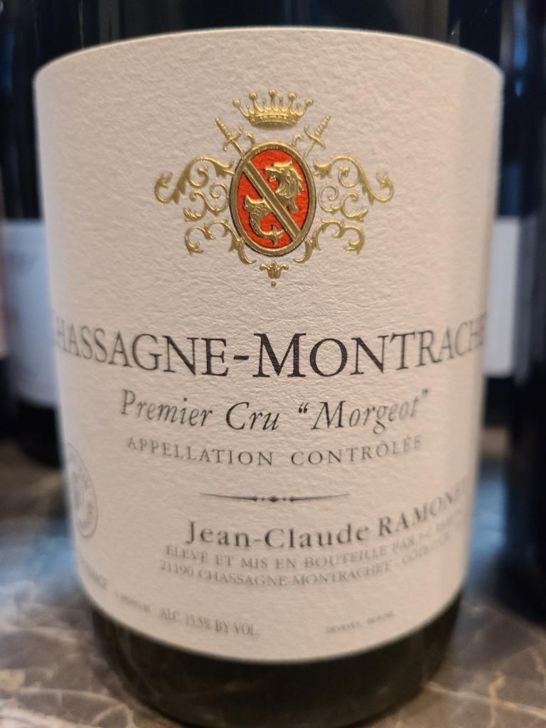 2017 Jean-Claude Ramonet Chassagne-Montrachet 1er Cru Morgeot Rouge ...