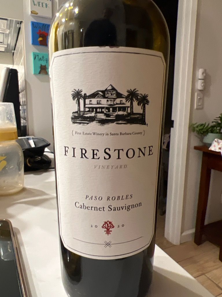 2020 Firestone Vineyard Cabernet Sauvignon Paso Robles, USA, California ...
