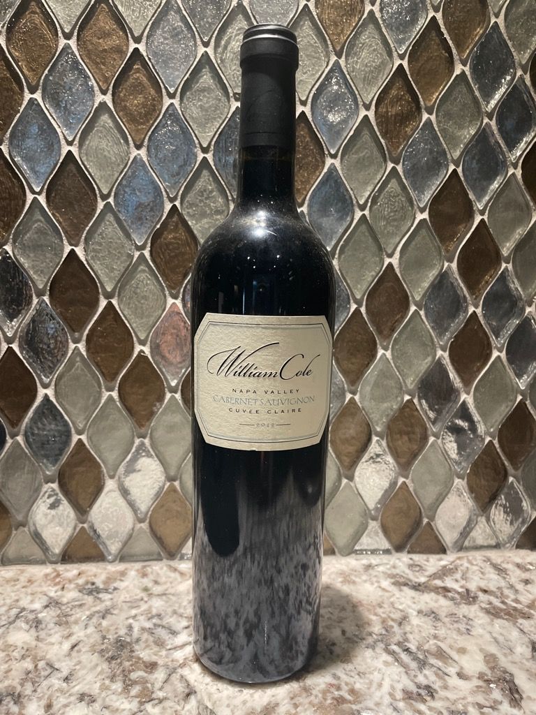 2012 William Cole Vineyards Cabernet Sauvignon Cuvée Claire, USA ...