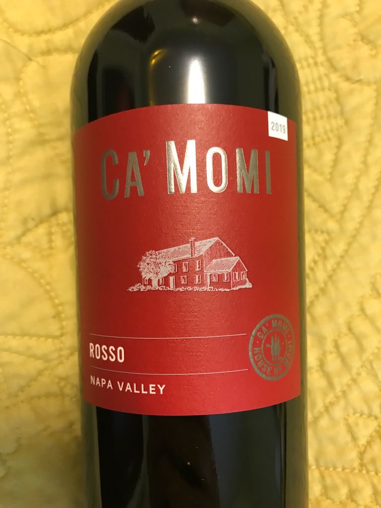 2019 Ca' Momi Rosso, USA, California - CellarTracker