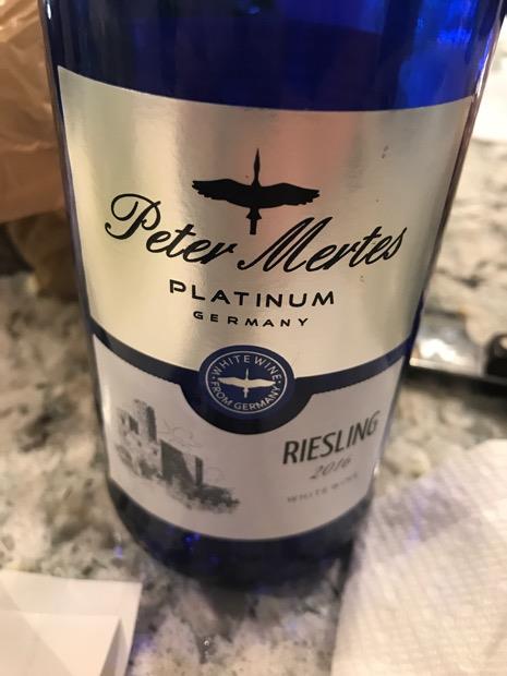 2014 Peter Mertes Riesling Platinum, Germany, Pfalz - CellarTracker