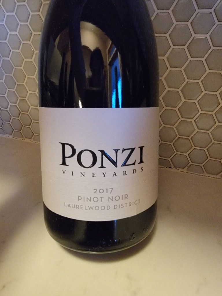 2017 Ponzi Vineyards Pinot Noir Laurelwood District, USA, Oregon ...