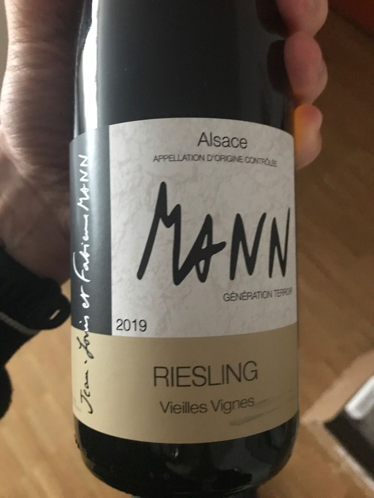 2020 Jean Louis et Fabienne Mann Riesling Vieilles Vignes, France ...