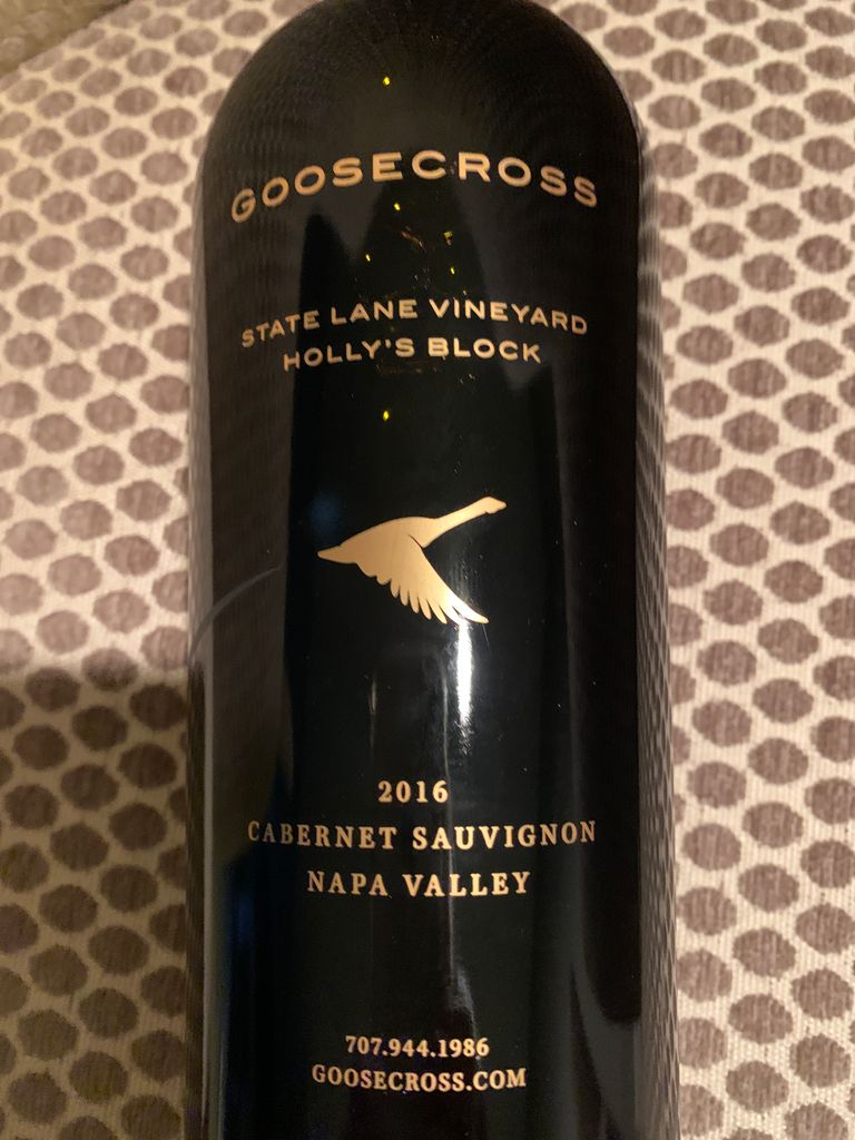 2017 Goosecross Cellars Cabernet Sauvignon State Lane Holly’s Block ...