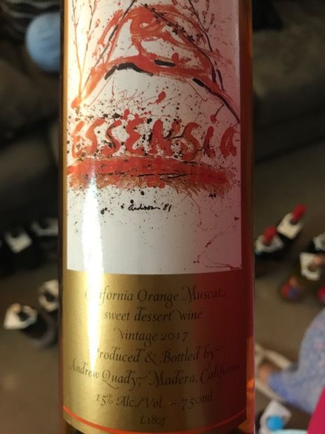 2017 Quady Winery Orange Muscat Essensia, USA, California - CellarTracker