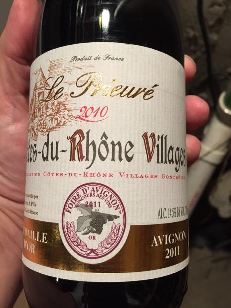 2010 Unknown Côtes du Rhône Villages, France, Rhône, Southern Rhône ...