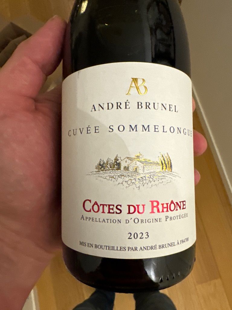 2023 Domaine André Brunel Côtes du Rhône Cuvée Sommelongue, France ...