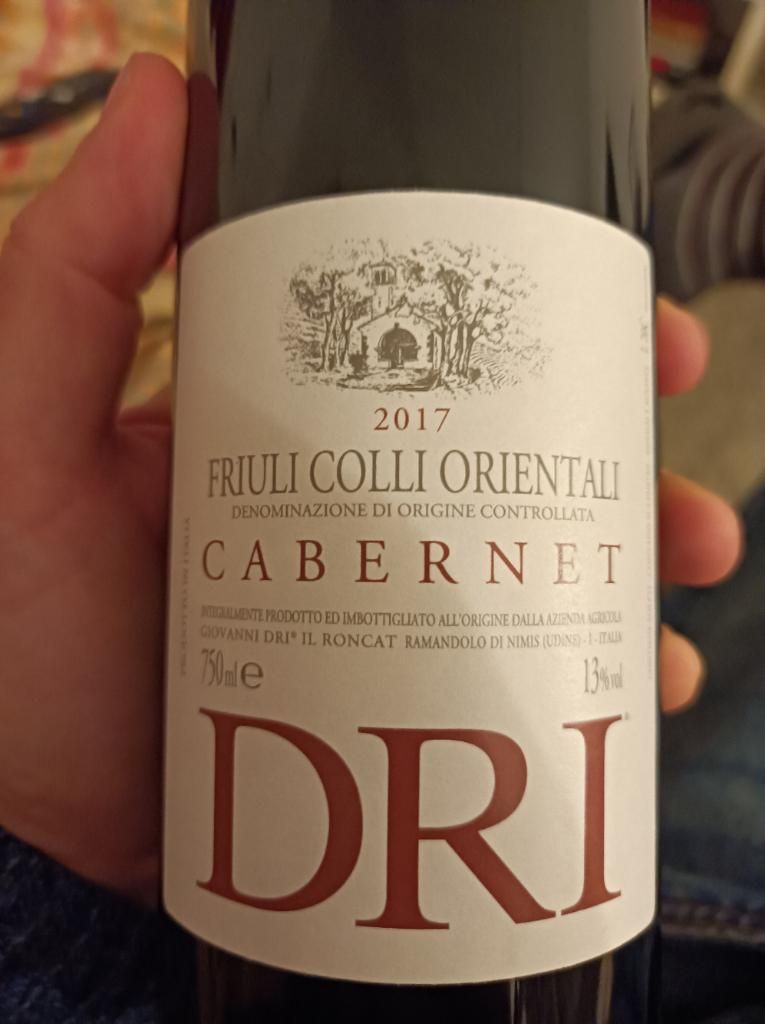 2017 Giovanni Dri Cabernet, Italy, Friuli-Venezia Giulia, Friuli Colli ...