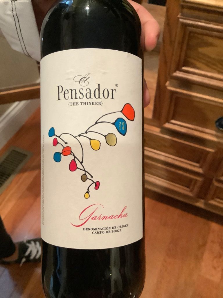2018 El Pensador Garnacha, Spain, Aragón, Campo de Borja - CellarTracker