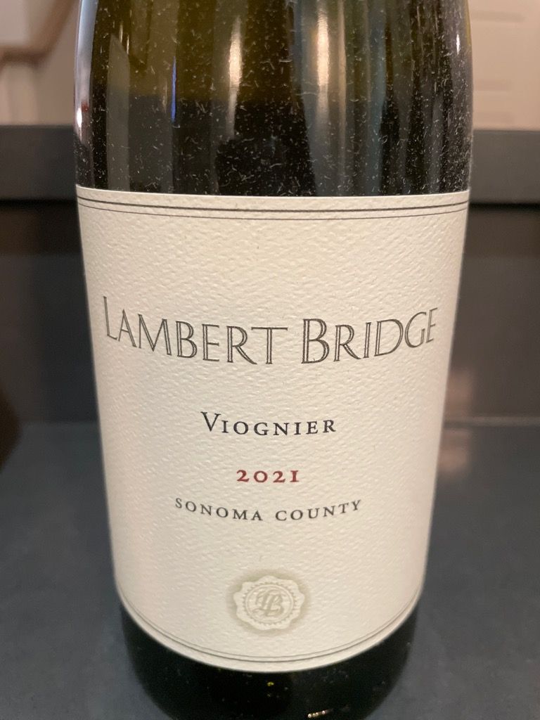 2022 Lambert Bridge Viognier Bevill Vineyard, USA, California, Sonoma ...