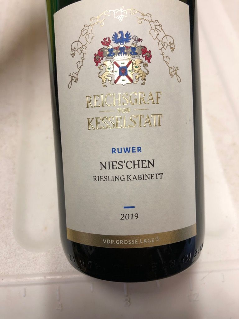2019 Reichsgraf von Kesselstatt Kaseler Nies'chen Riesling Kabinett ...