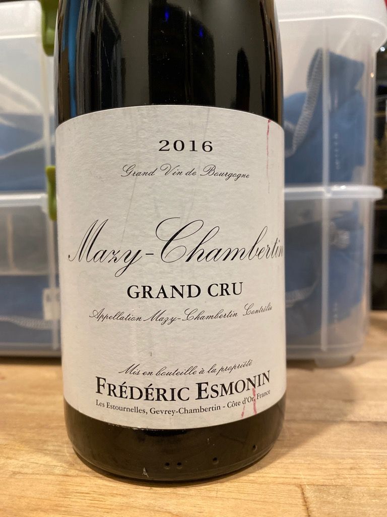 2016 Frederic Esmonin Mazy-Chambertin, France, Burgundy, Côte de Nuits ...