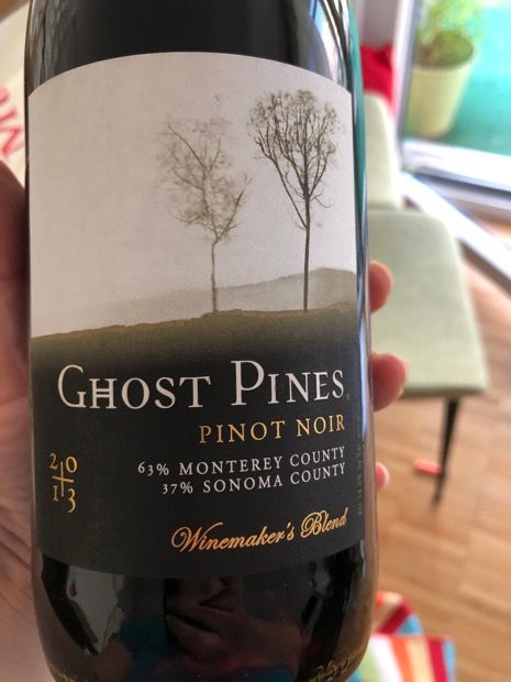 2013 Ghost Pines Pinot Noir Winemaker's Blend, USA, California ...