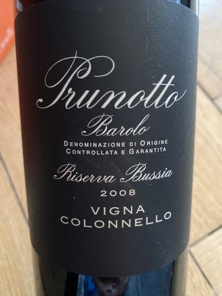 2009 Prunotto Barolo Riserva Bussia, Italy, Piedmont, Langhe, Barolo ...
