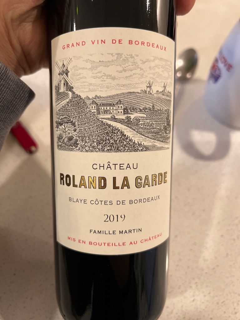 2019 Château Roland La Garde Tradition, France, Bordeaux, Blaye Côtes ...