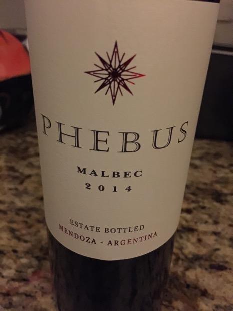 2014 Fabre Montmayou Malbec Phebus, Argentina, Mendoza - CellarTracker