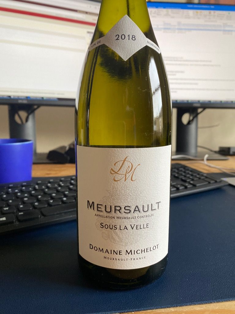 2018 Domaine Michelot Meursault Sous La Velle, France, Burgundy, Côte ...