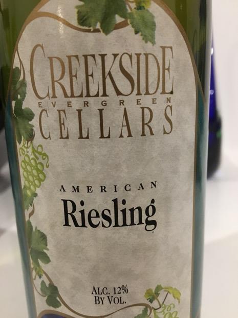 2012 Creekside Cellars Riesling, USA, Colorado - CellarTracker