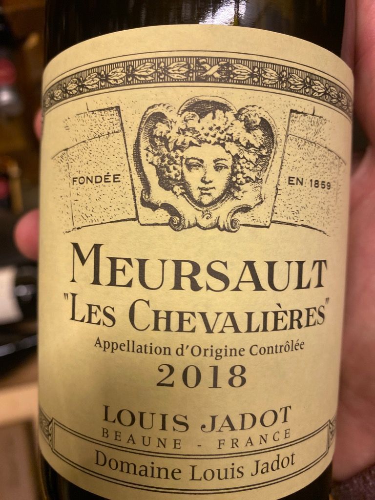 2020 Louis Jadot Meursault Les Chevalières, France, Burgundy, Côte de ...