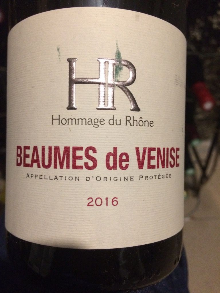 2016 Pierre Rougon Beaumes-de-Venise Hommage, France, Rhône, Southern ...