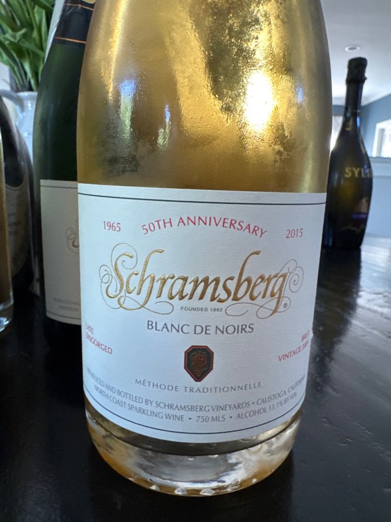 2015 Schramsberg Vineyards Blanc de Noirs Late Disgorged, USA ...
