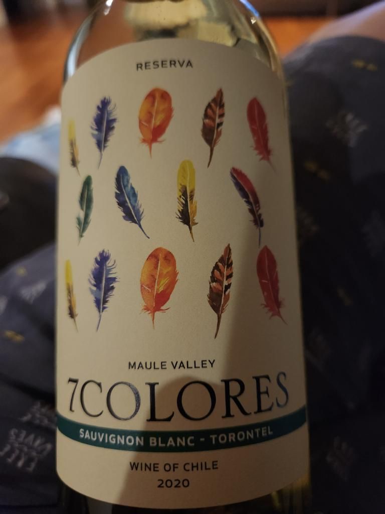 2024 7 Colores Sauvignon Blanc Torontel Reserva, Chile, Maule Valley ...