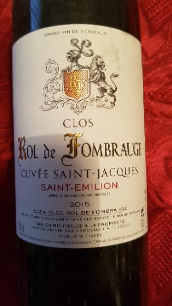 2016 Fleur de Rol (Château Rol de Fombrauge), France, Bordeaux ...