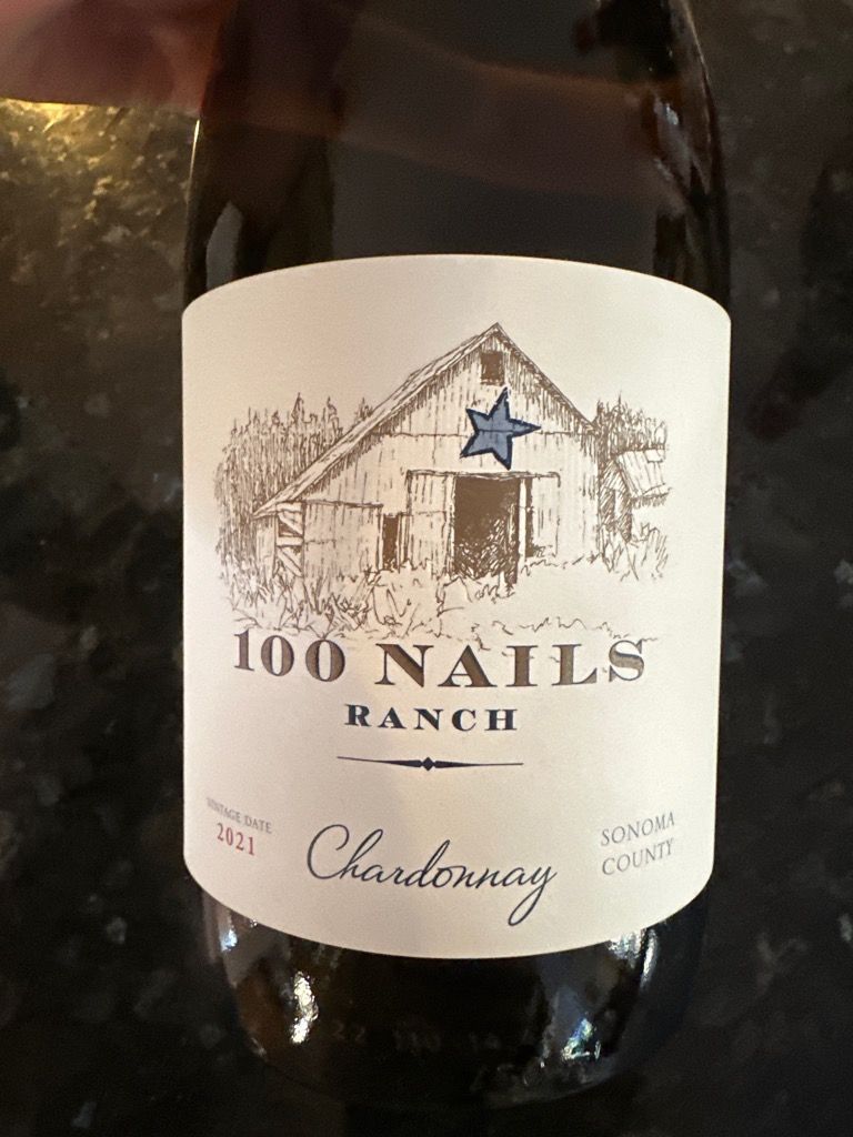 2019 100 Nails Ranch Chardonnay, USA, California, Sonoma County ...