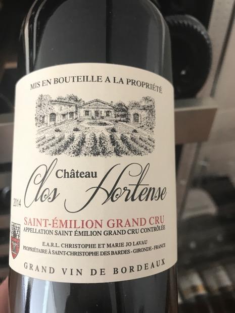 2016 Château Clos Hortense, France, Bordeaux, Libournais, St. Émilion ...