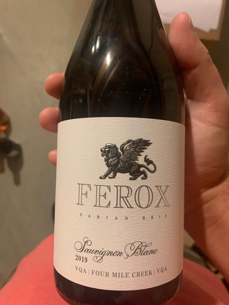 2019 Ferox Sauvignon Blanc, Canada, Ontario, Niagara Peninsula, Four ...