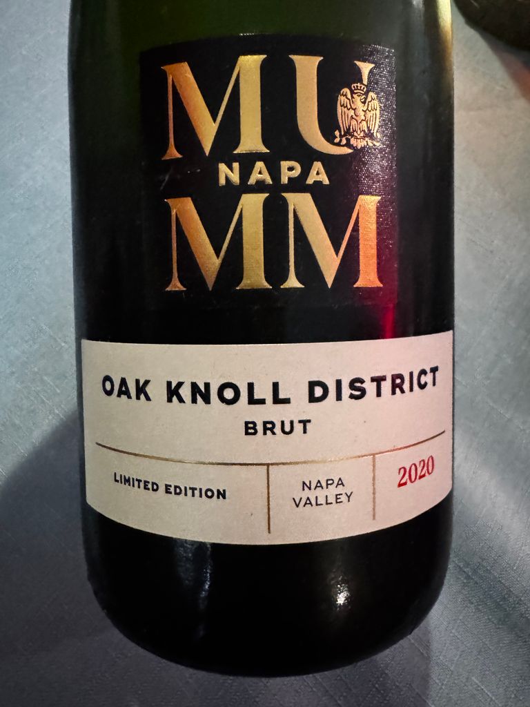 2020 Mumm Napa Brut Limited Edition Oak Knoll District, USA, California ...