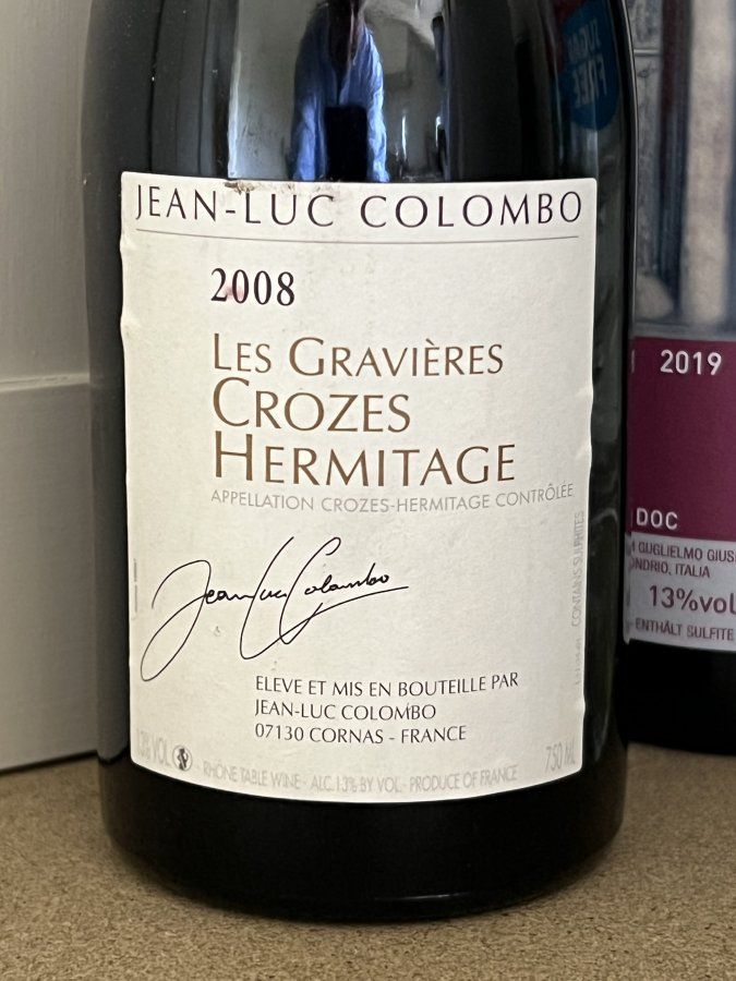 2008 Jean-Luc Colombo Crozes-Hermitage Blanc Les Gravières, France ...