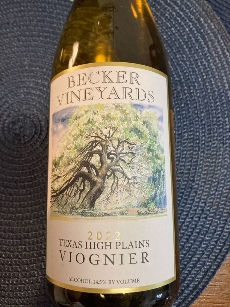 2022 Becker Vineyards Viognier, USA, Texas - CellarTracker
