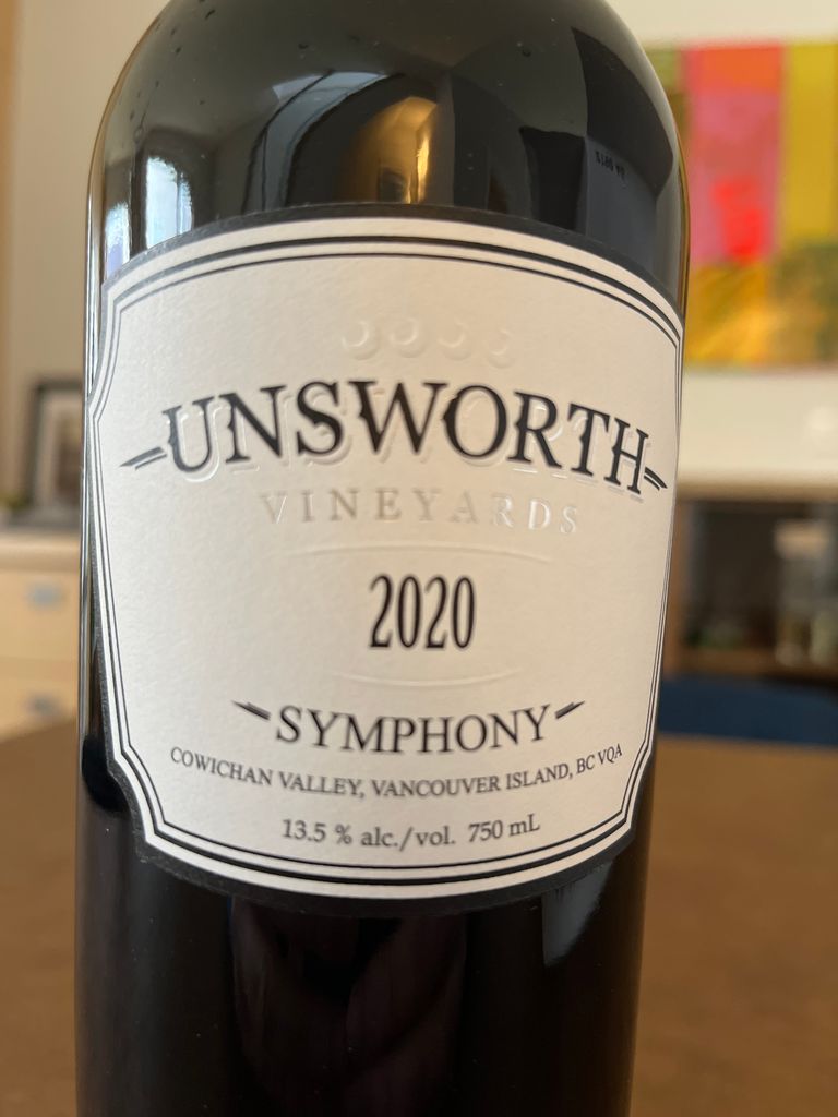 2020 Unsworth Vineyards Symphony, Canada, British Columbia, Vancouver ...