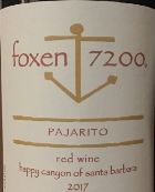 2017 Foxen 7200 Pajarito, USA, California, Central Coast, Happy Canyon ...
