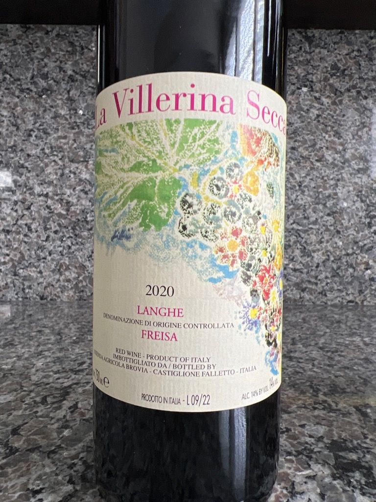 2020 Fratelli Brovia Langhe Freisa La Villerina Secca, Italy, Piedmont ...
