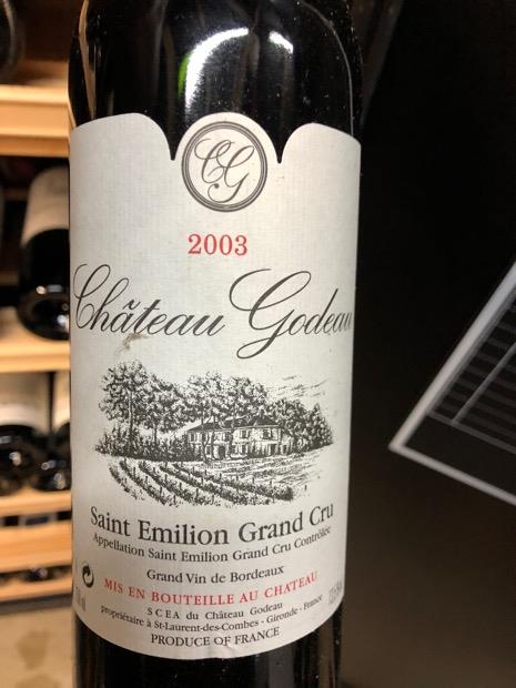 2002 Château Godeau, France, Bordeaux, Libournais, St. Émilion Grand ...