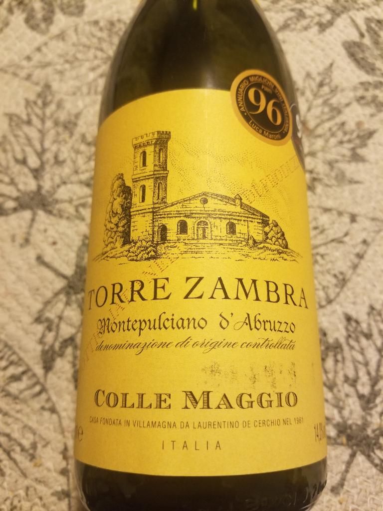 2021 Torre Zambra Montepulciano d'Abruzzo Colle Maggio, Italy, Abruzzi ...