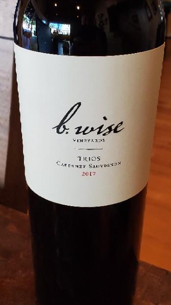 2017 B. Wise Vineyards Trios Proprietary Red, USA, California, Sonoma ...