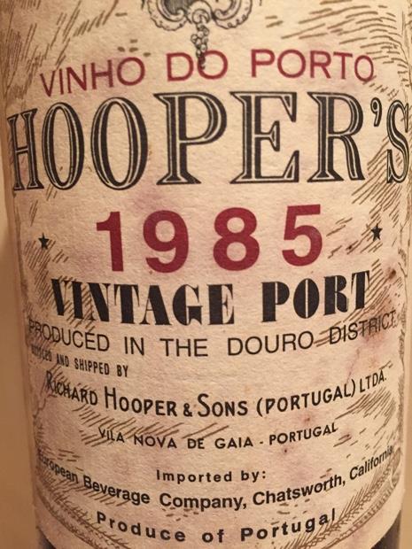 1985 Hooper's Porto Vintage, Portugal, Douro, Porto - CellarTracker
