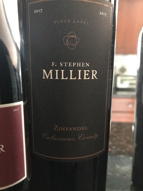 2017 F. Stephen Millier Black Label Calaveras County, USA, California ...
