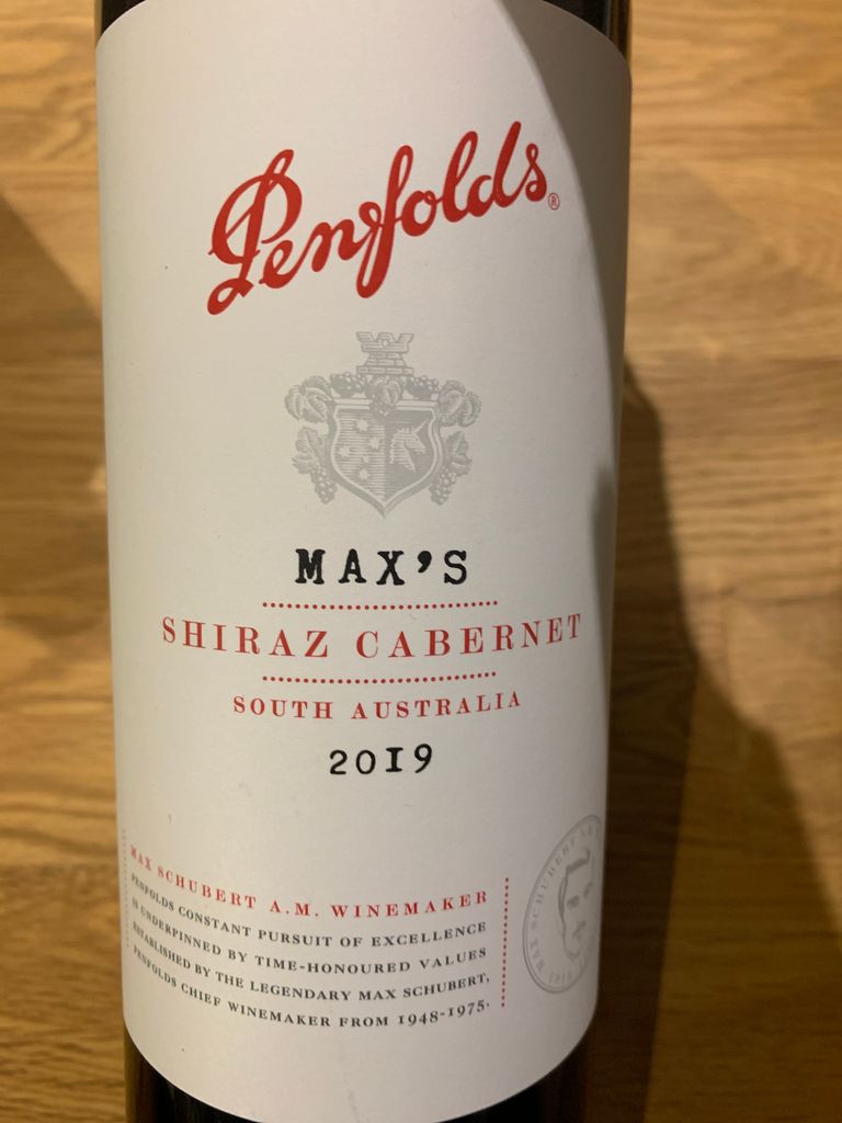 2019 Penfolds The Max Schubert Cabernet Shiraz, Australia, South ...