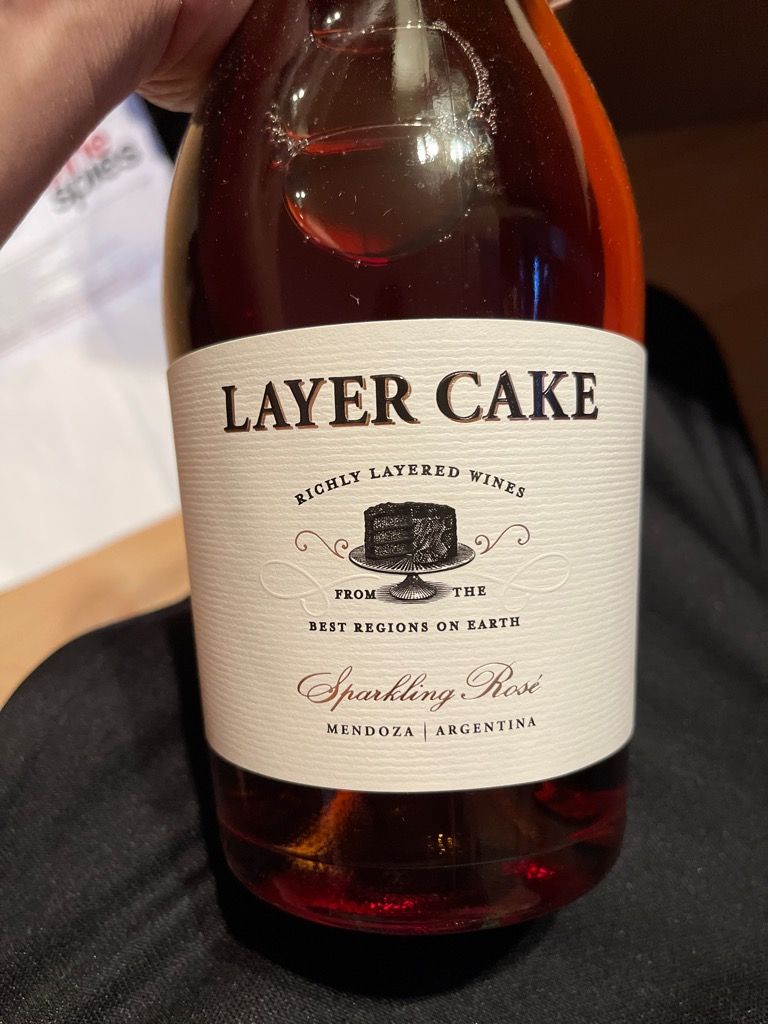 NV Layer Cake Malbec Sparkling Rosé of Malbec, Argentina, Mendoza ...