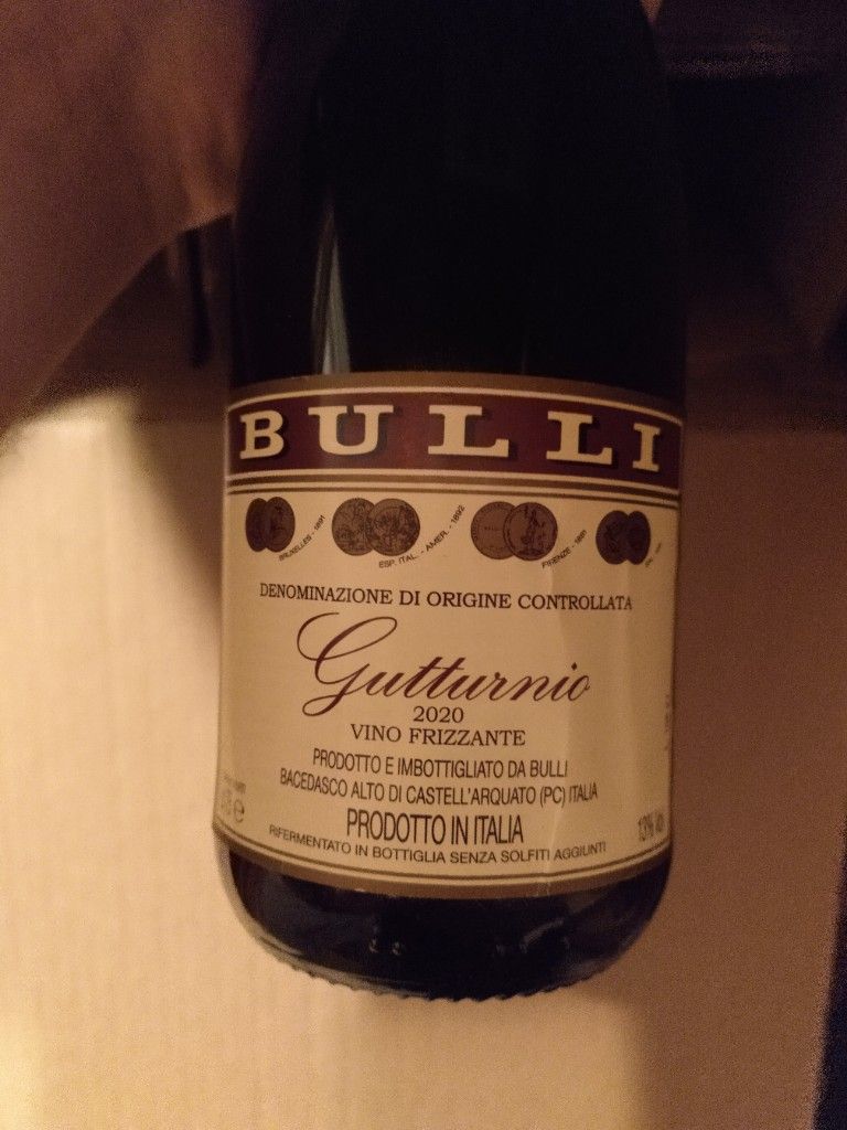 2020 Azienda Vinicola Bulli Gutturnio, Italy, Emilia-Romagna, Gutturnio ...