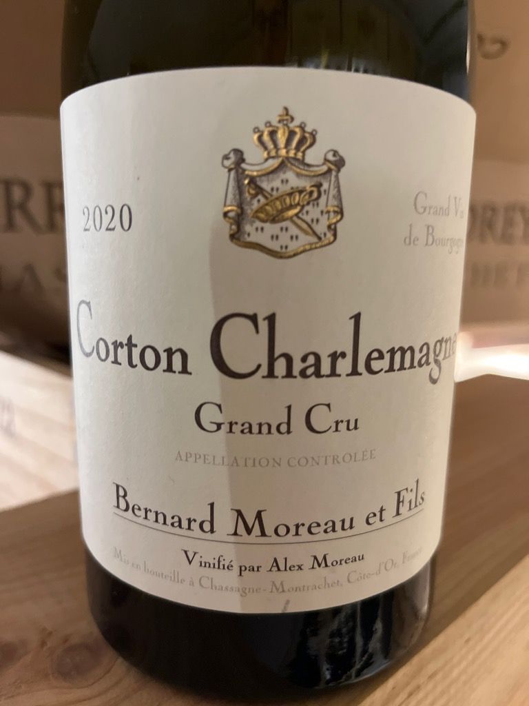 2023 Alex Moreau Corton-Charlemagne, France, Burgundy, Côte de Beaune ...