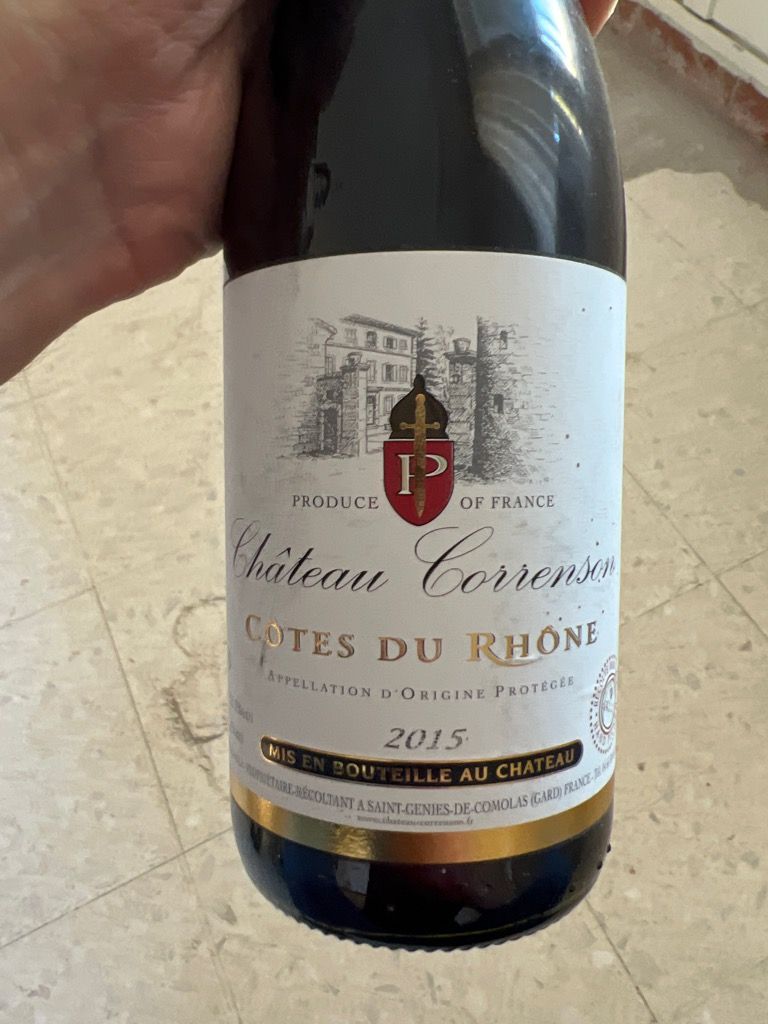 2015 Château Correnson Côtes du Rhône, France, Rhône, Southern Rhône ...