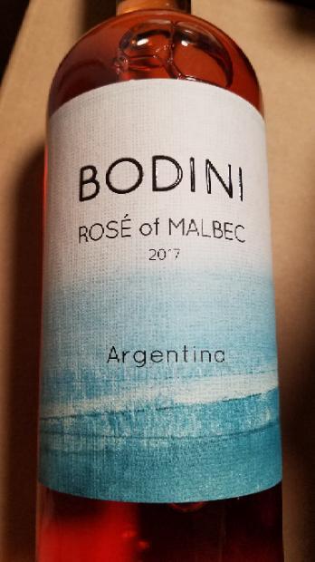 2018 Bodini Rosé of Malbec, Argentina, Mendoza, Lujan de Cuyo ...