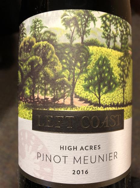 2019 Left Coast Estate Pinot Meunier, USA, Oregon, Willamette Valley ...