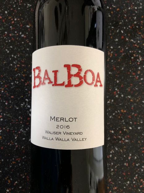 2016 Balboa Winery Merlot Waliser Vineyard, USA, Washington, Columbia ...